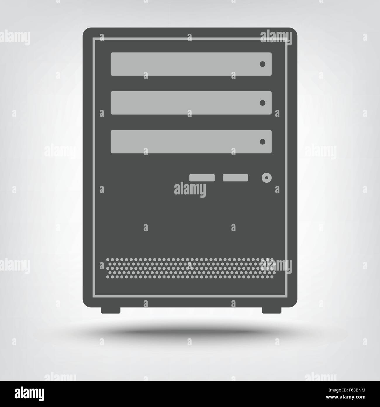 Computer case as an icon concept Stock Vector Image & Art - Alamy