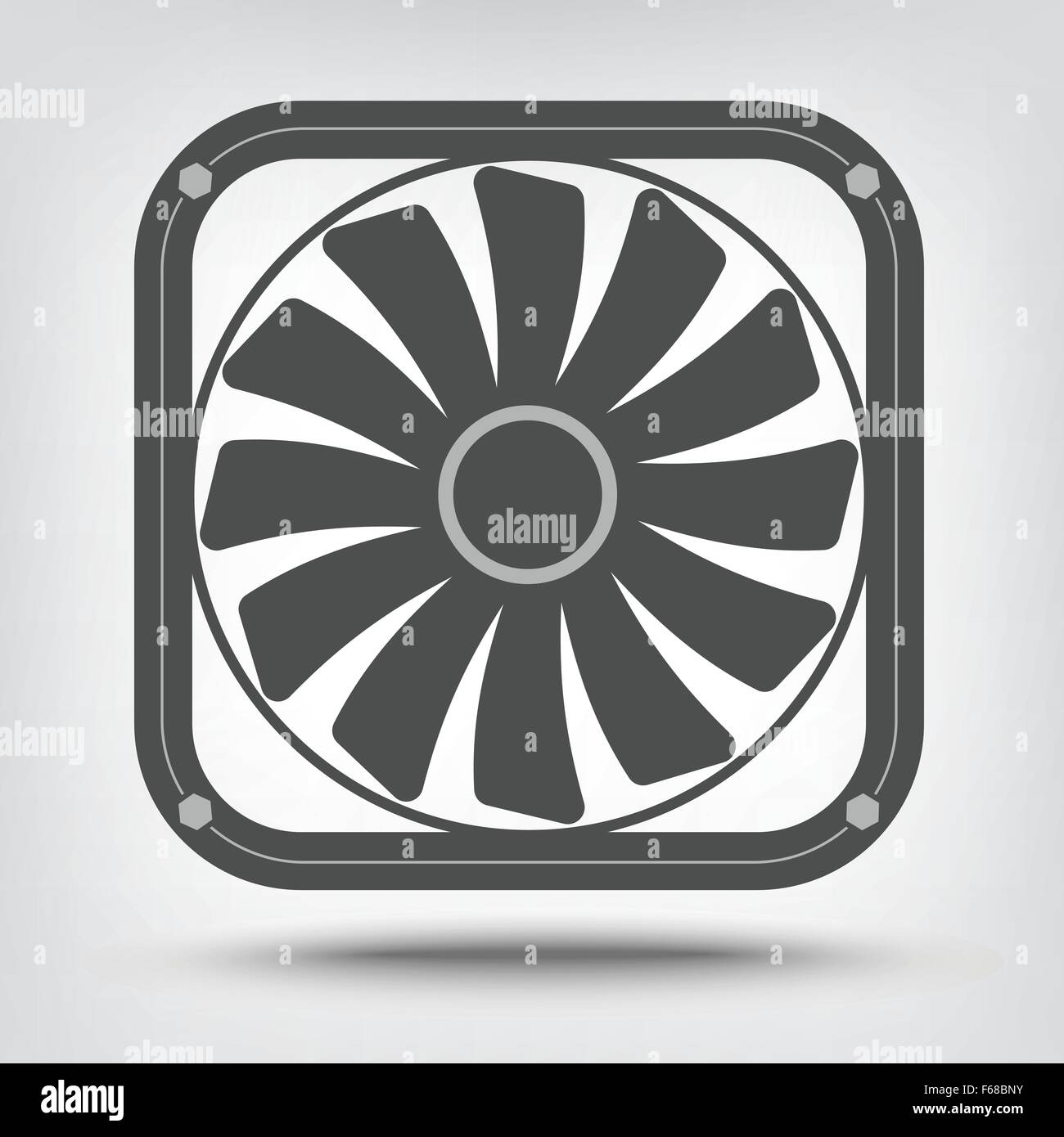 Computer fan icon as a concept Stock Vector Image & Art - Alamy