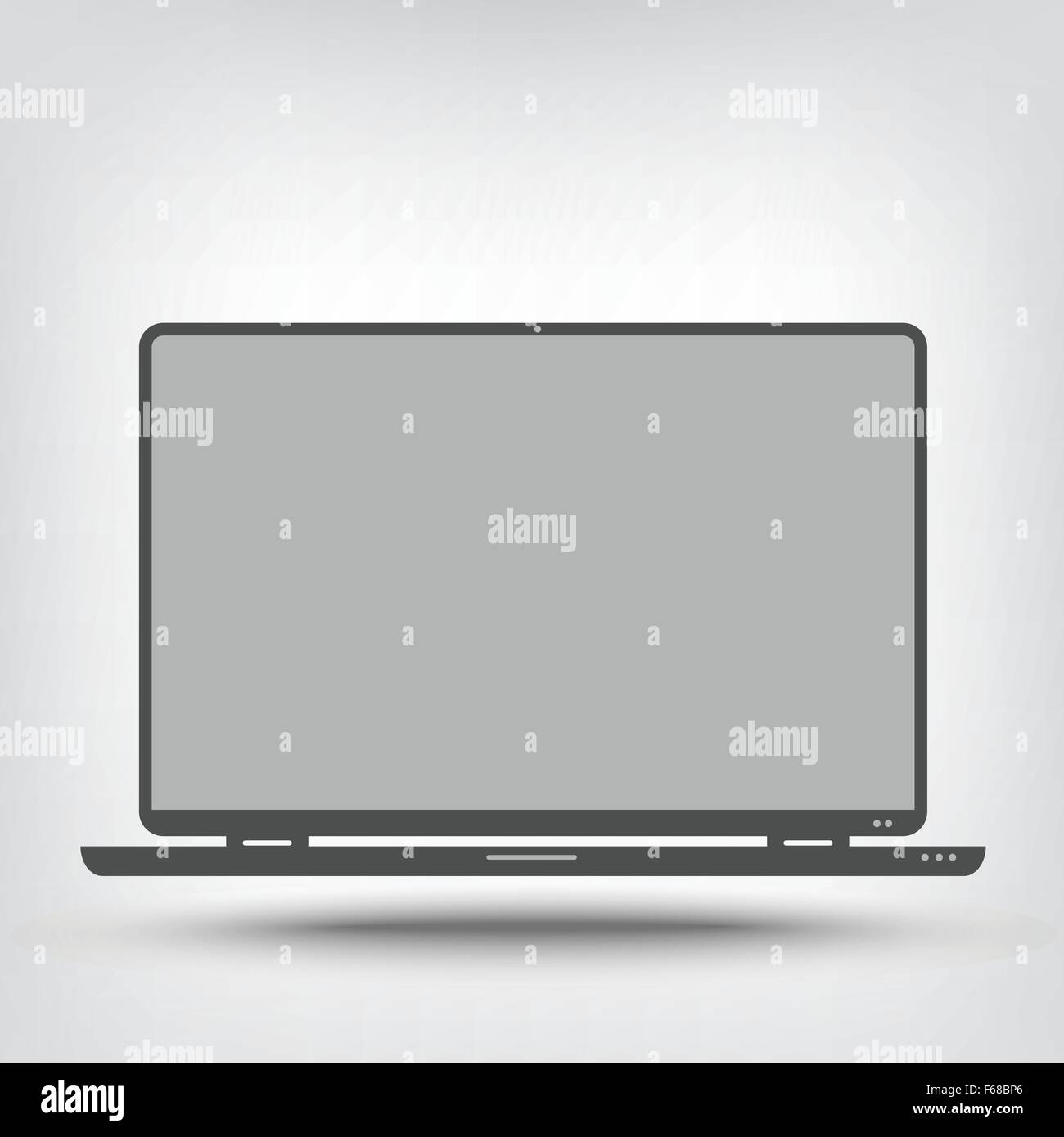 Icon gray laptop as a concept Stock Vector Image & Art - Alamy