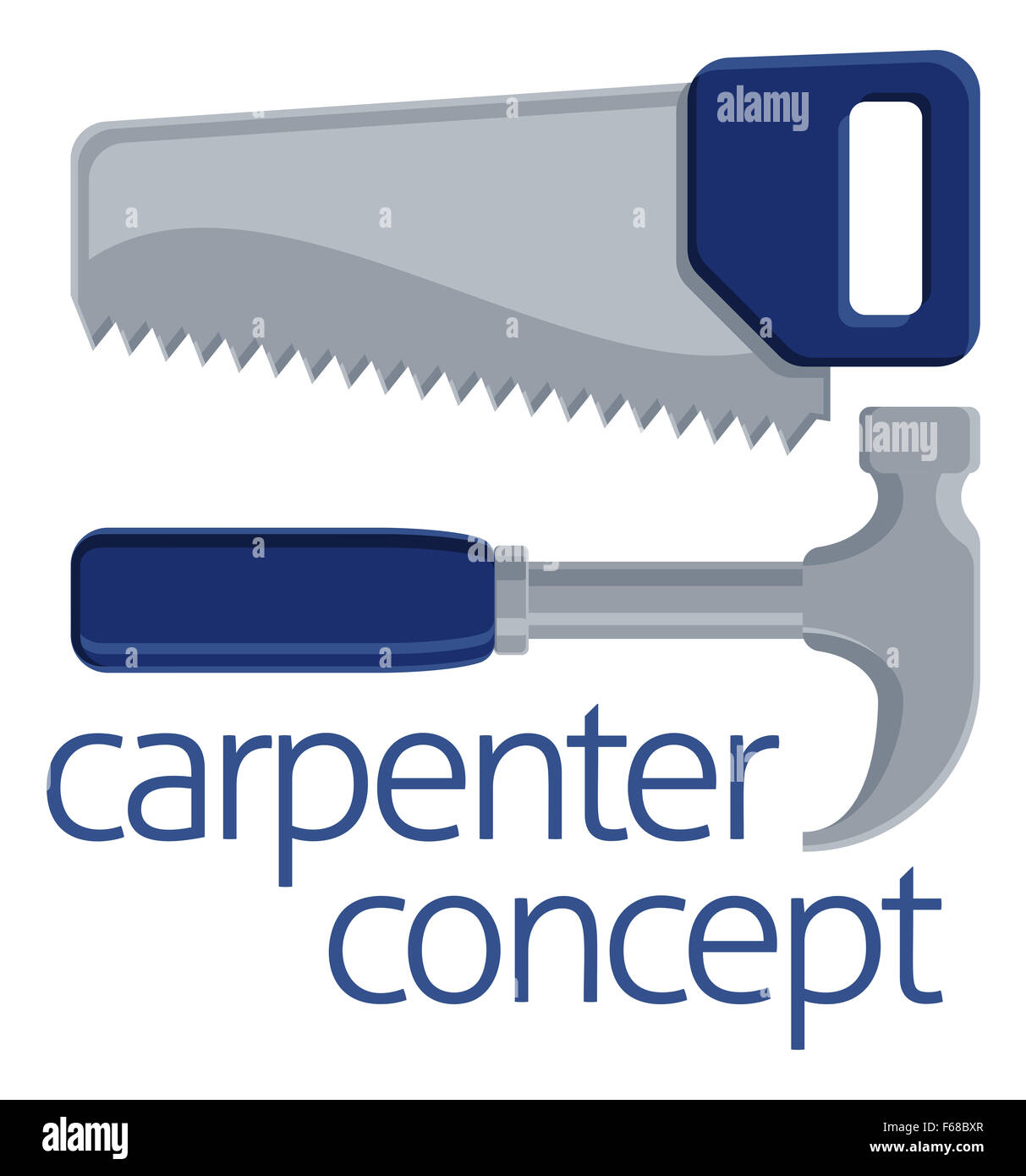 Construction concept building hammer Cut Out Stock Images & Pictures ...