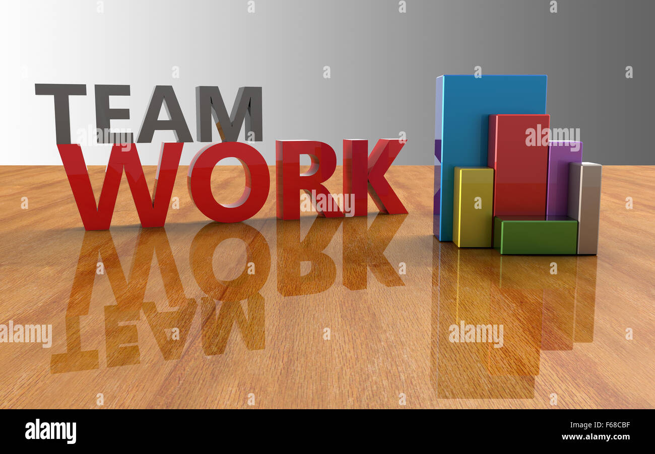 Teamwork on the project as a concept Stock Photo - Alamy