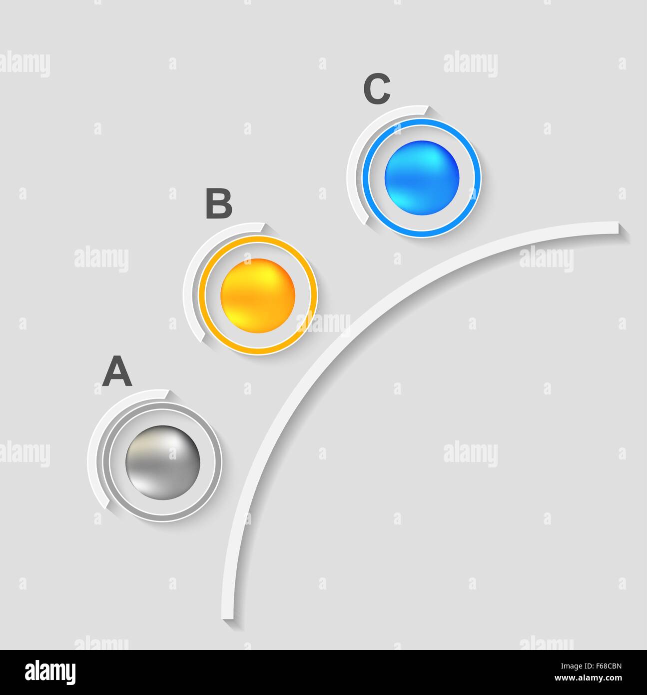 Metallic sphere button as concept Stock Vector Image & Art - Alamy