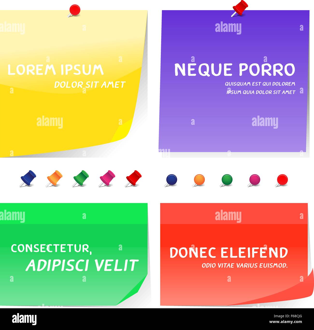 Round post it note Stock Vector Images - Alamy