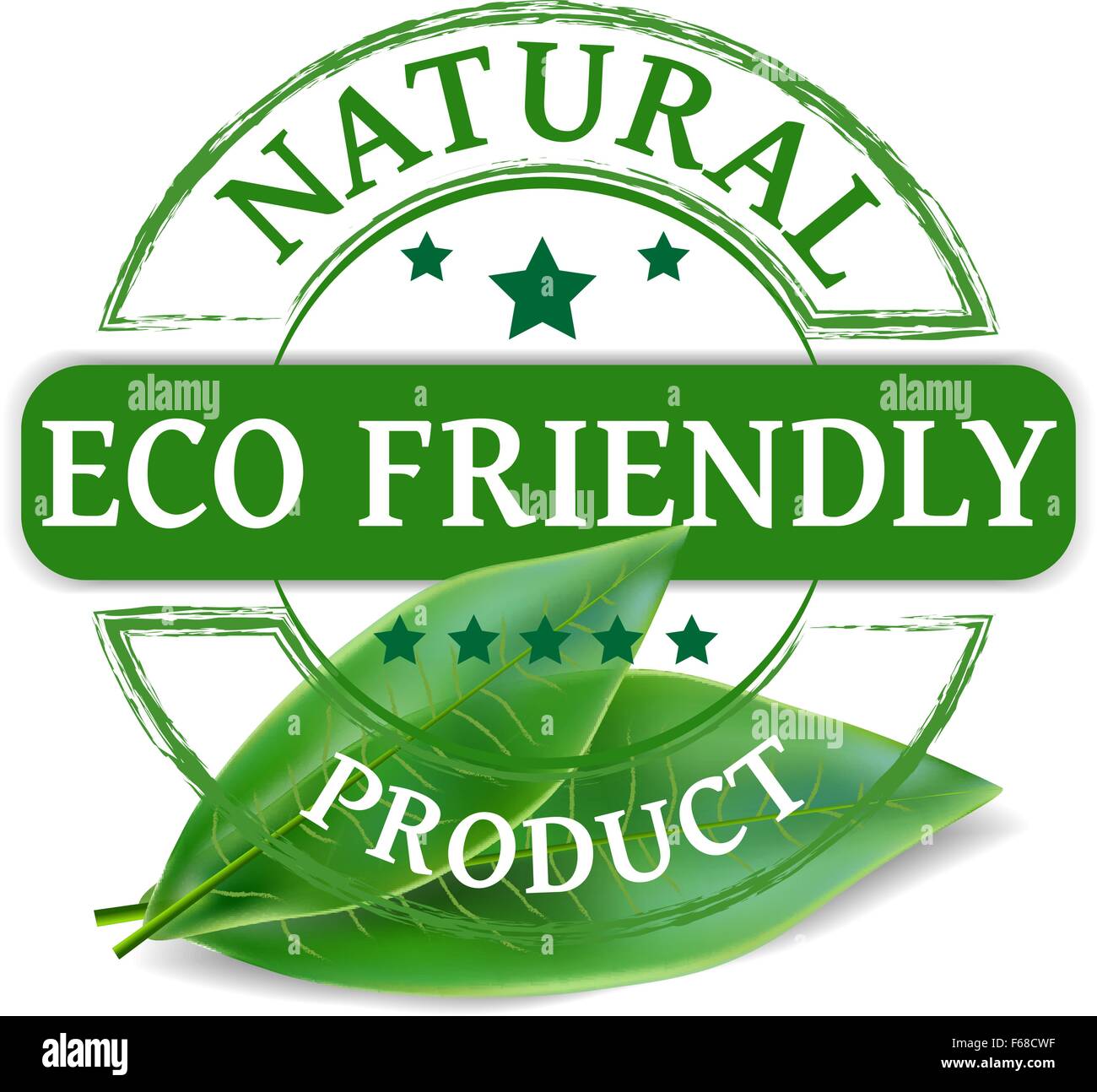Eco badge in grunge hi-res stock photography and images - Alamy