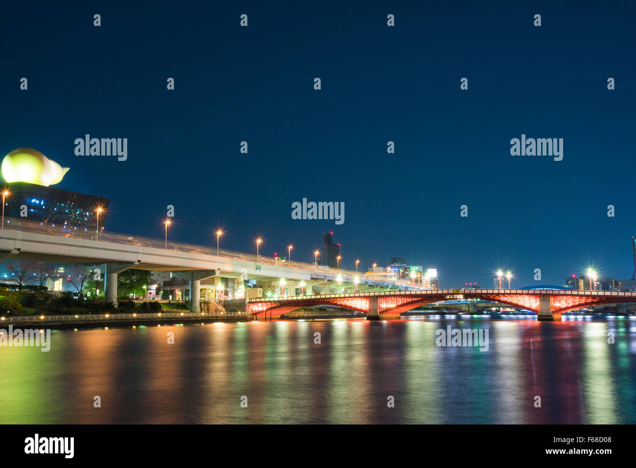 Azumabashi bridge,Sumida river,Tokyo,Japan Stock Photo - Alamy