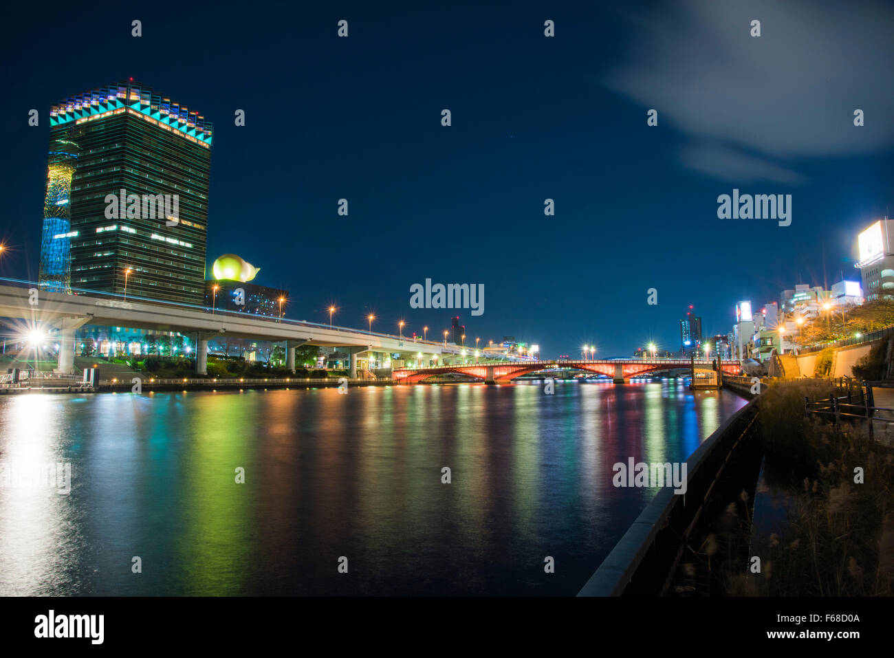 Azumabashi bridge,Sumida river,Tokyo,Japan Stock Photo - Alamy