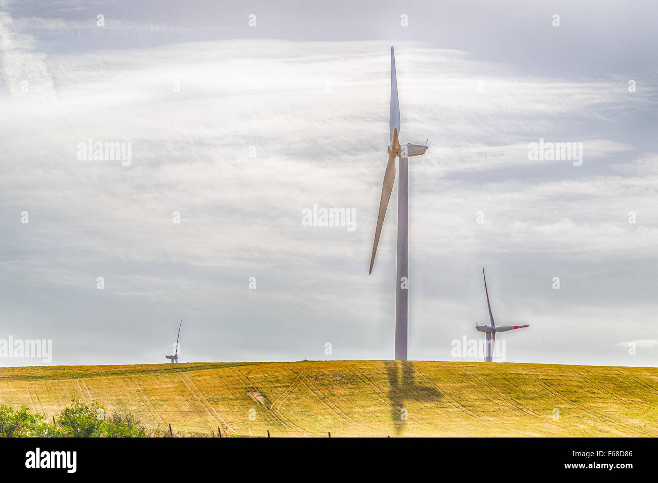 wind turbines in the Italian countryside Stock Photo - Alamy