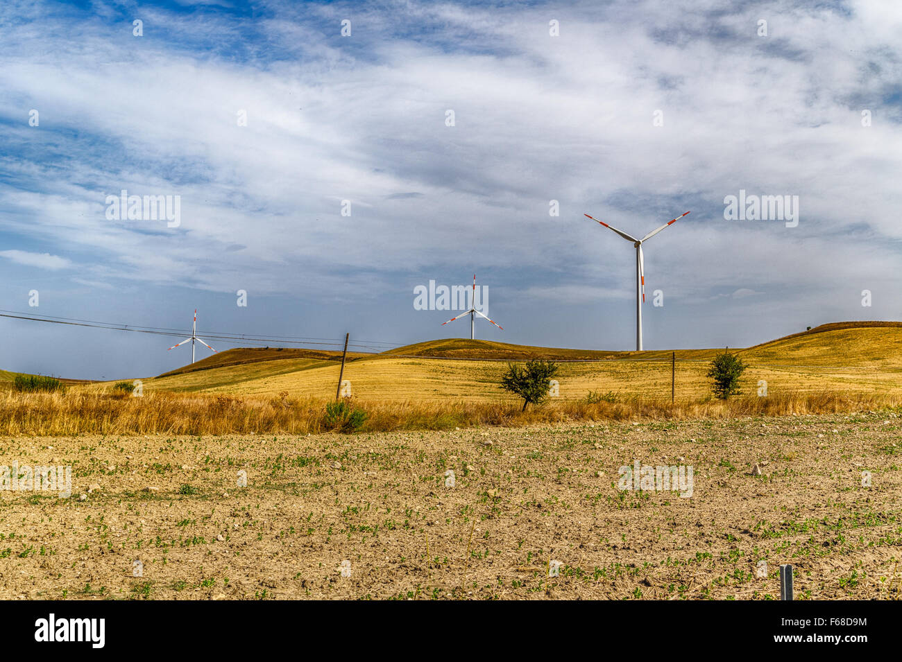Countryside and wind turbines hi-res stock photography and images - Alamy