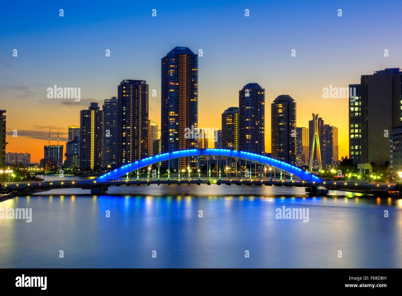 Eitaibashi bridge,Sumida river,Tokyo,Japan Stock Photo - Alamy