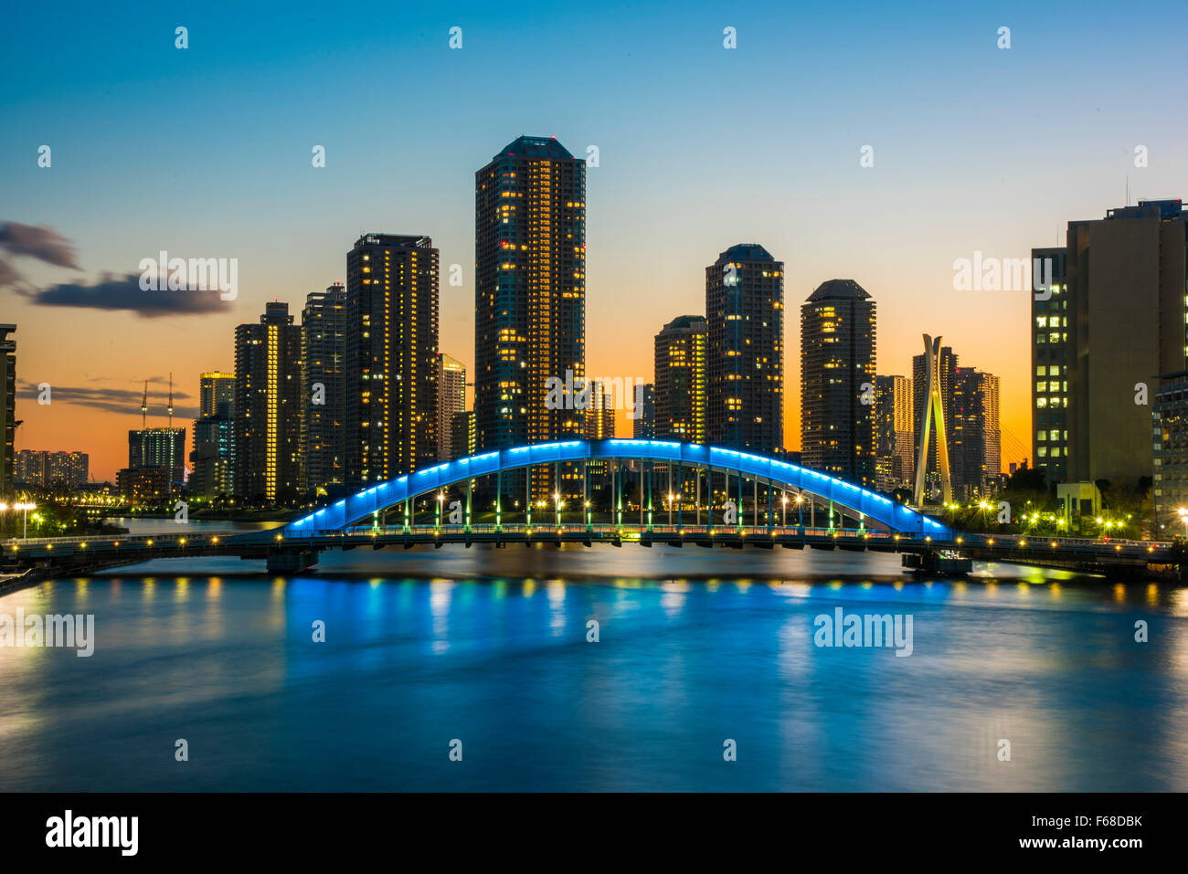 Eitaibashi bridge,Sumida river,Tokyo,Japan Stock Photo - Alamy