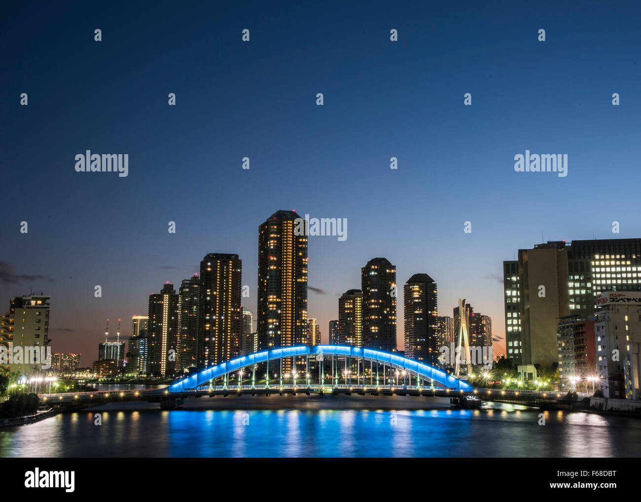 Eitaibashi bridge,Sumida river,Tokyo,Japan Stock Photo - Alamy