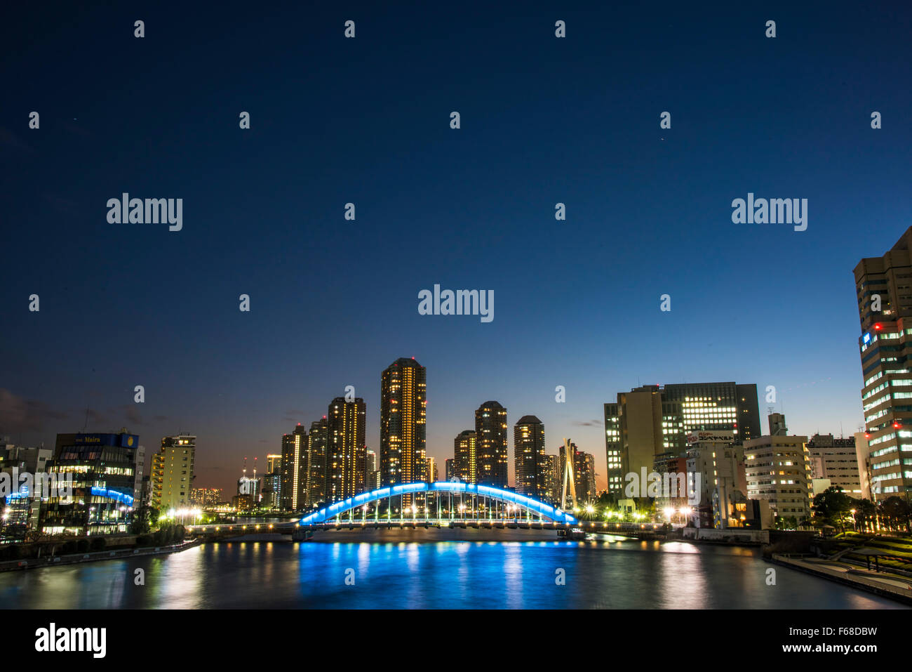 Eitaibashi bridge,Sumida river,Tokyo,Japan Stock Photo - Alamy