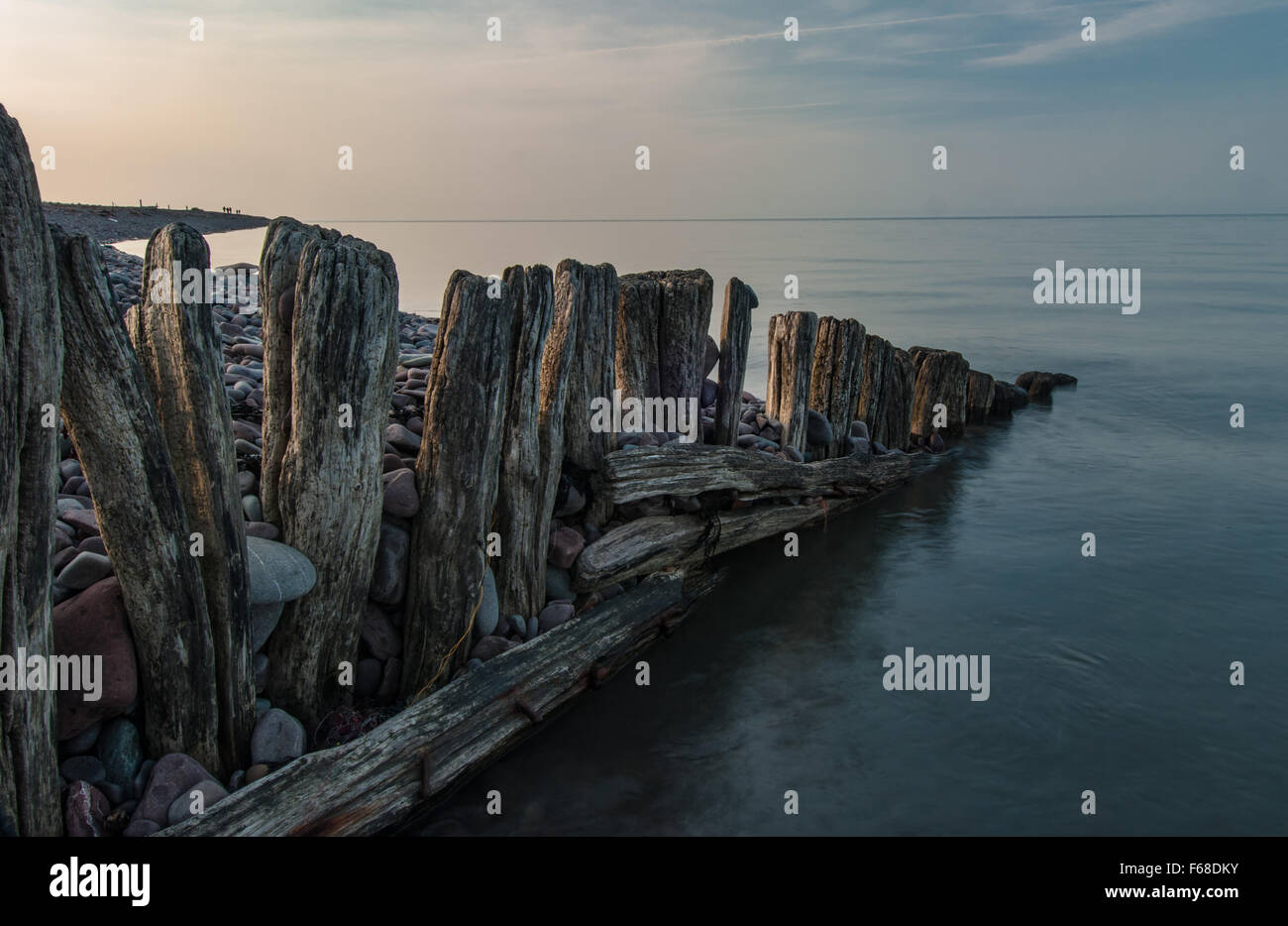 Groynes at porlock weir hi-res stock photography and images - Alamy