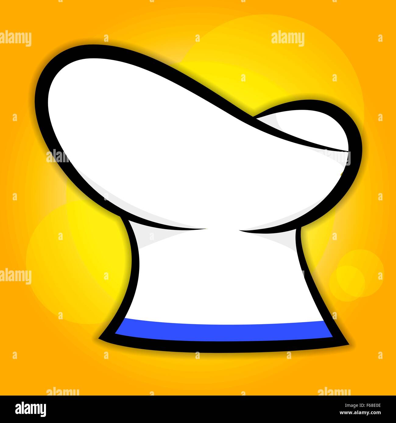 Chef hat in cartoon style Stock Vector Image & Art - Alamy