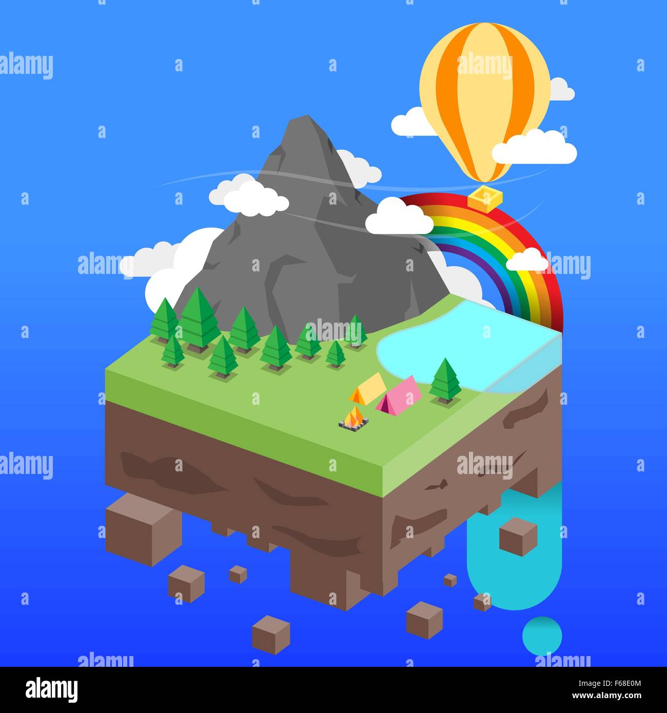 Rainbow web in mountain forest hi-res stock photography and images - Alamy