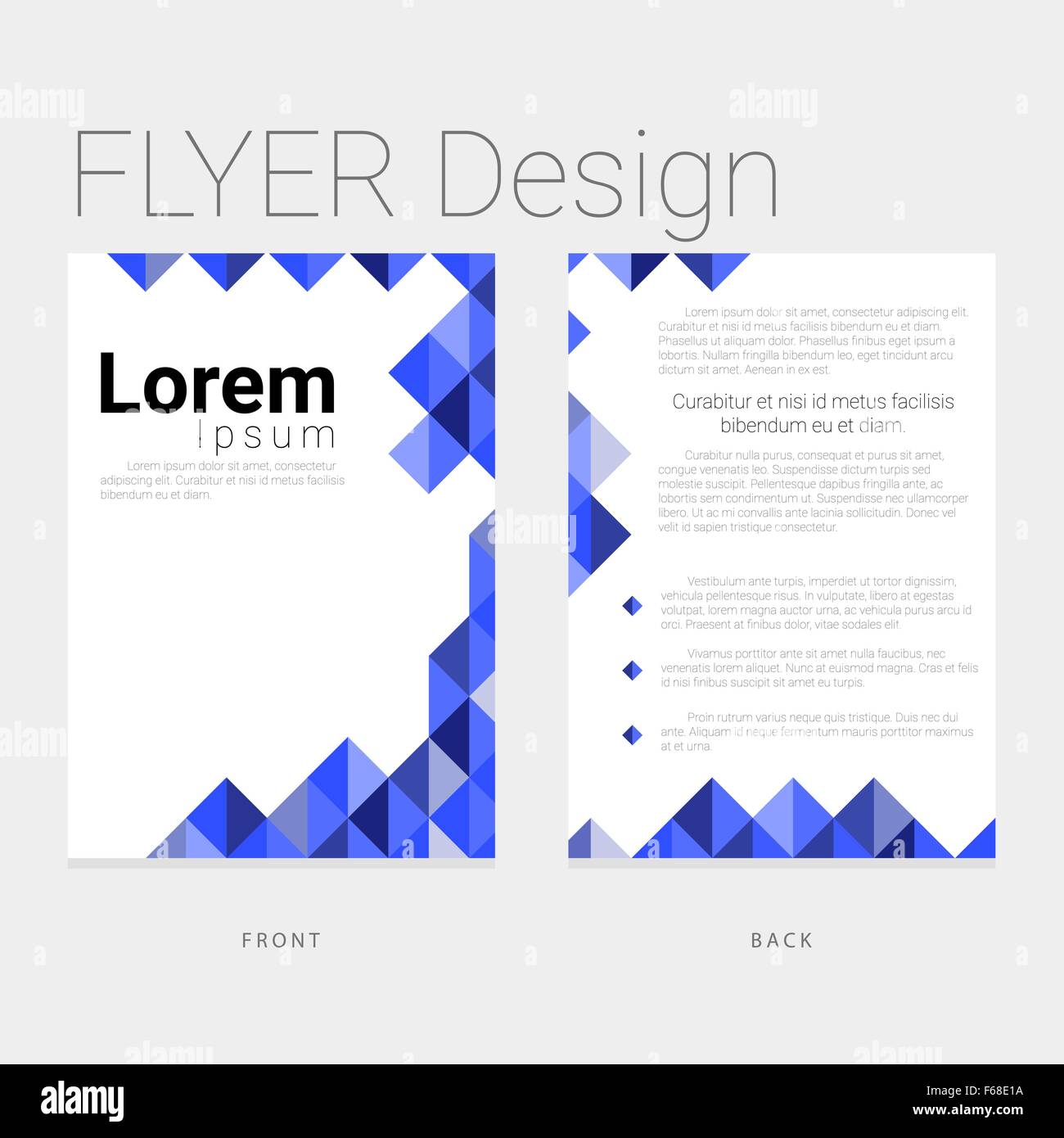 Layout flyer template modern design for business Stock Vector Image ...