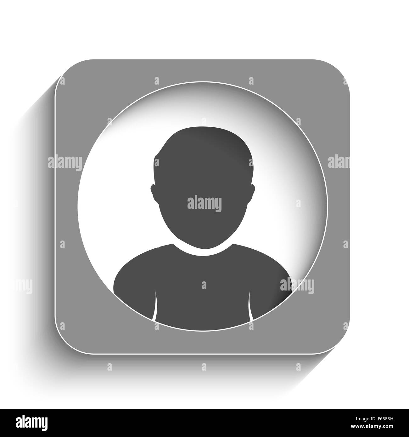 IIlustration of man icon with shadow Stock Vector Image & Art - Alamy
