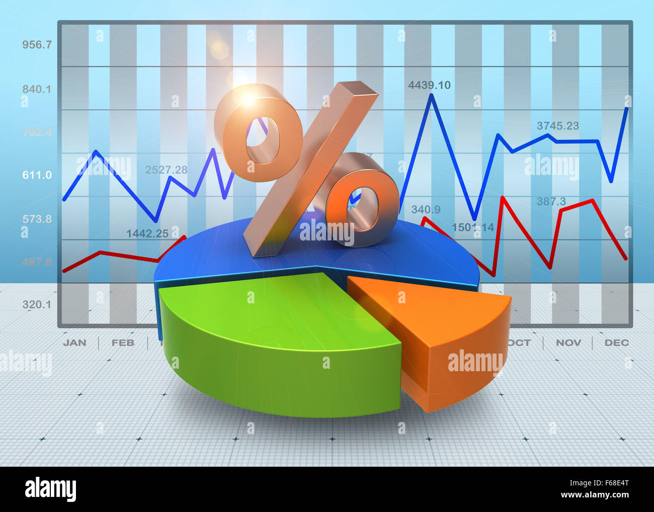 Financial graphs as a successful business concept Stock Photo - Alamy
