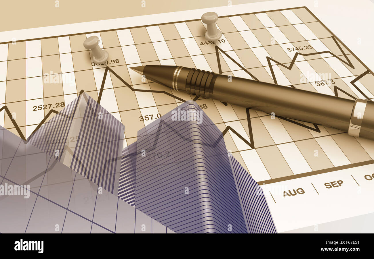 The financial report as a modern business concept Stock Photo - Alamy