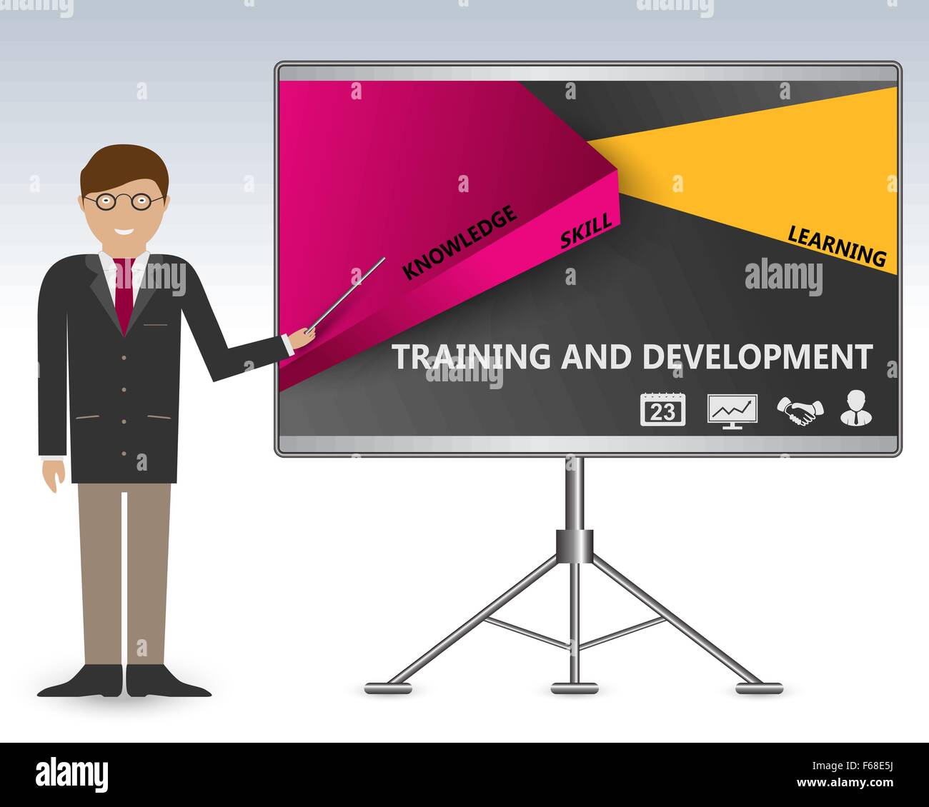 Teaching and manager training business development Stock Vector Image ...