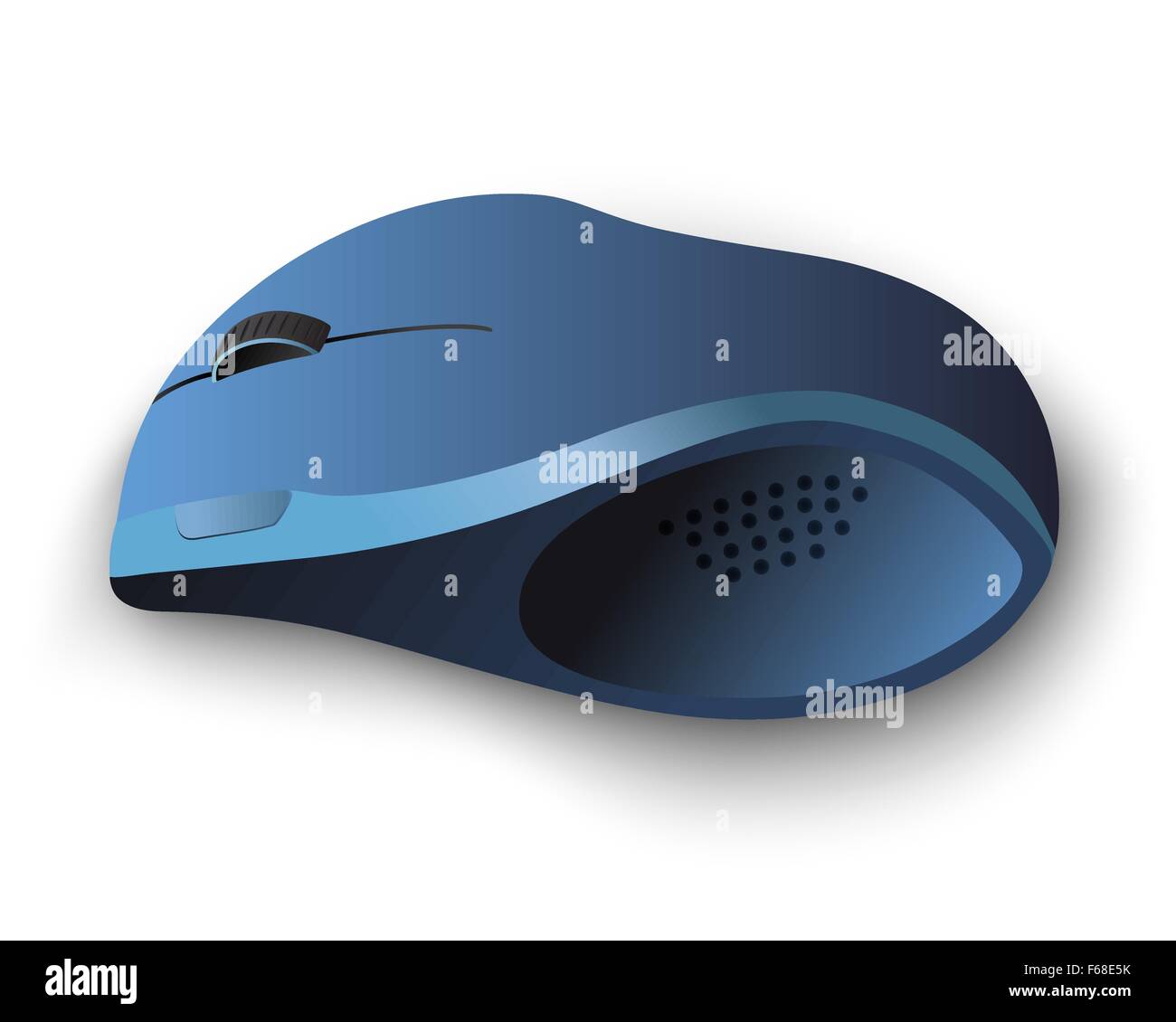 Wireless computer mouse isolated on white background Stock Vector Image ...