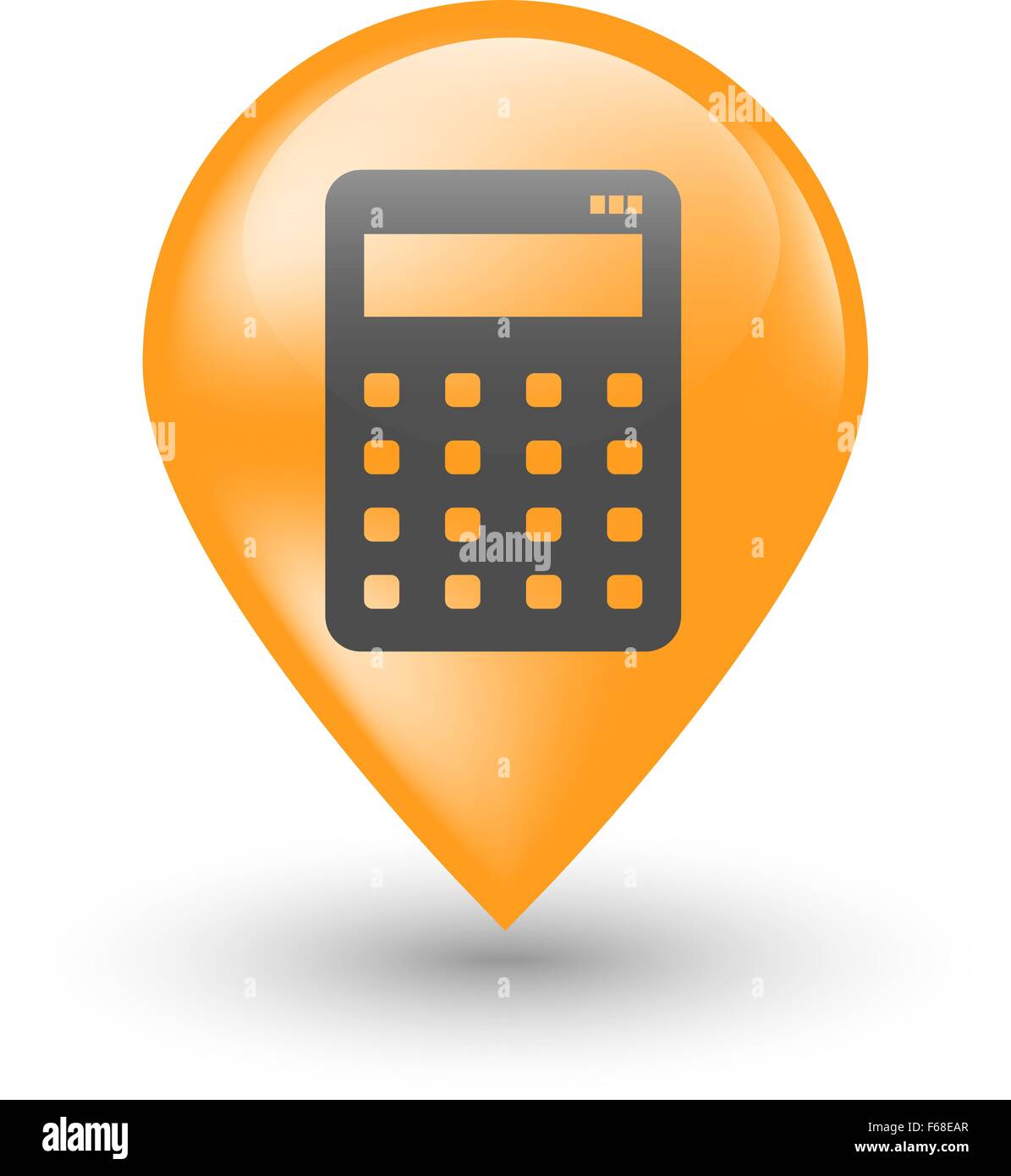 Calculator web icon with shadow Stock Vector Image & Art - Alamy
