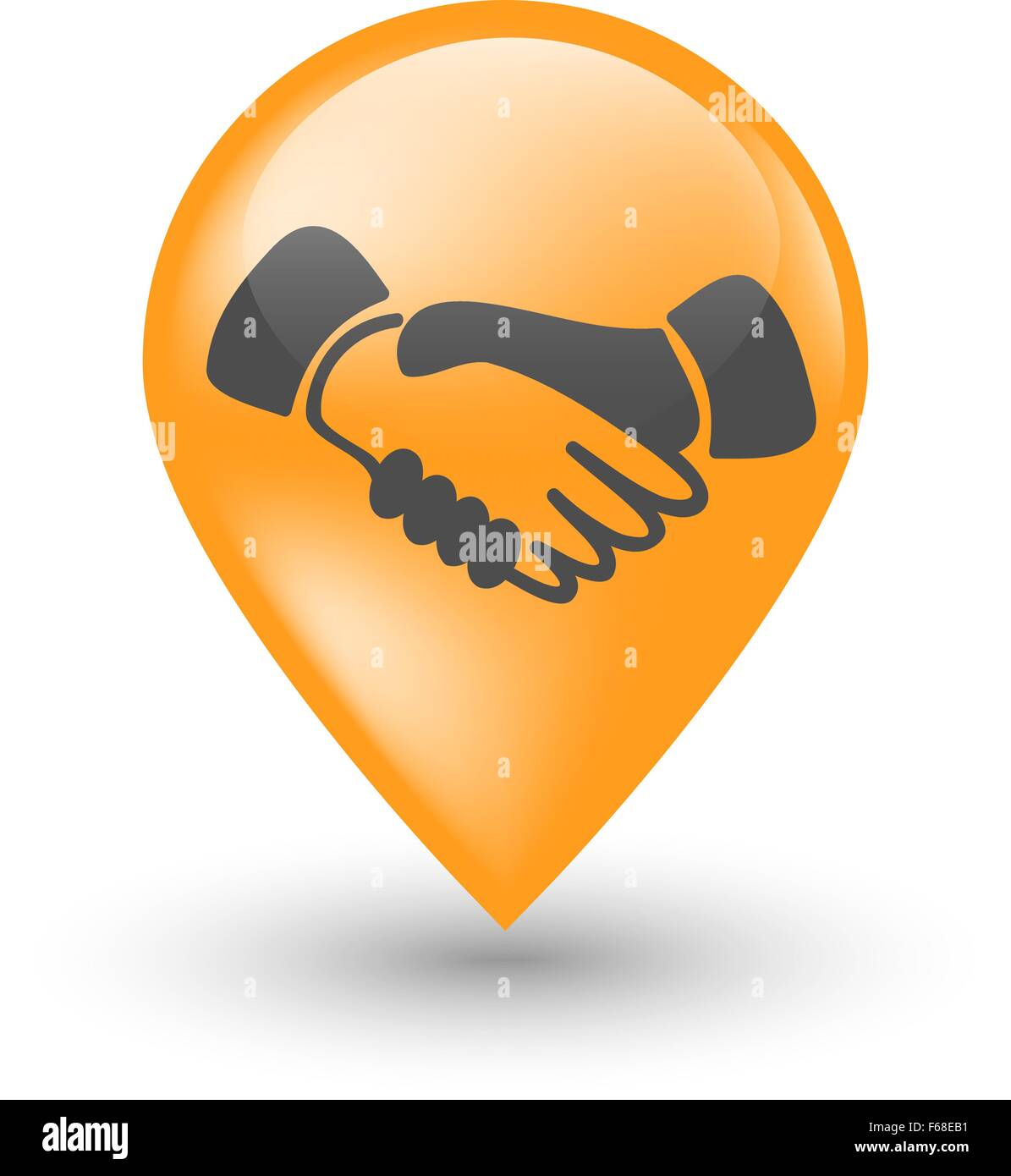 Contract web icon with shadow Stock Vector Image & Art - Alamy