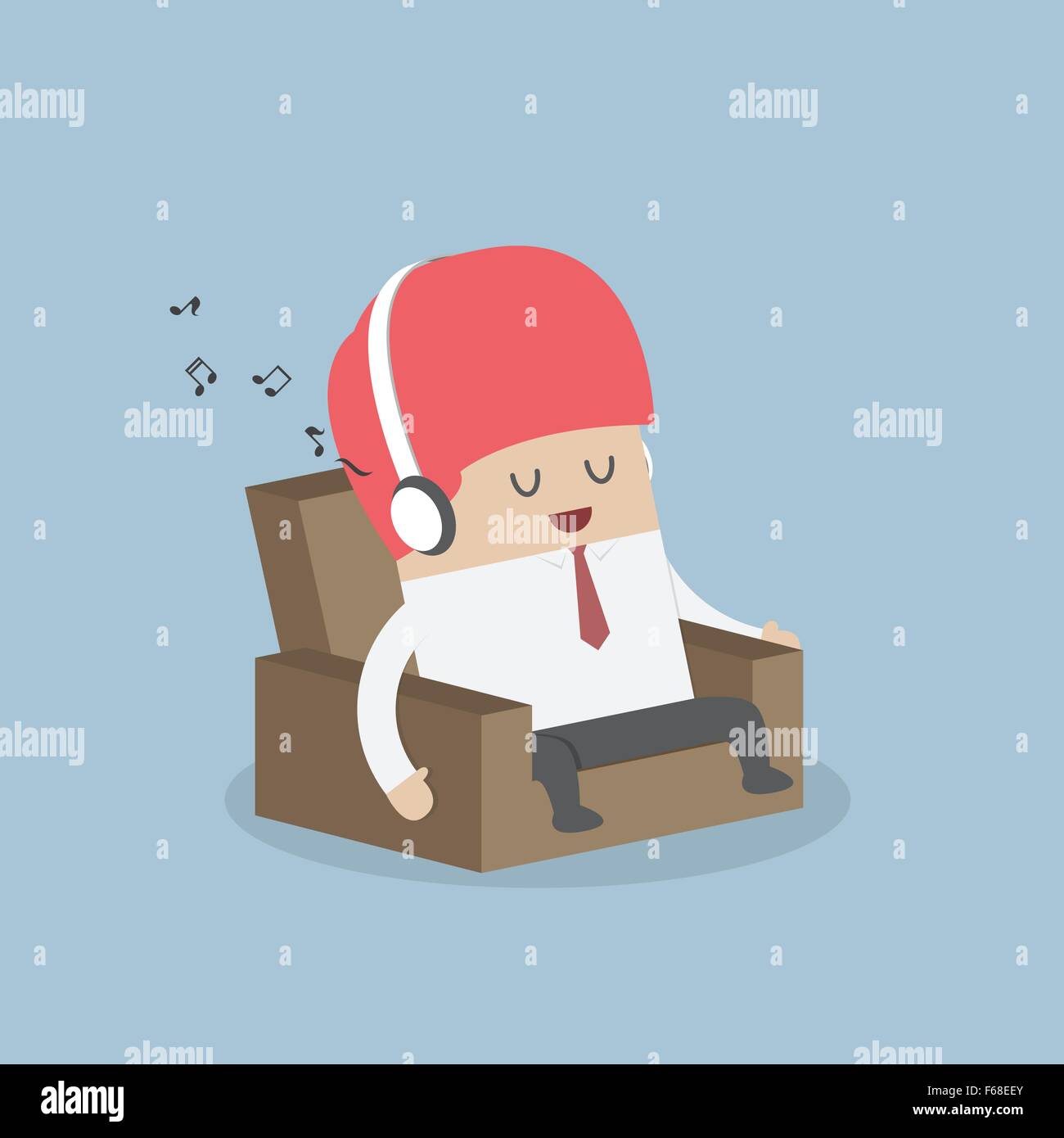 Listening caucasian Stock Vector Images - Alamy