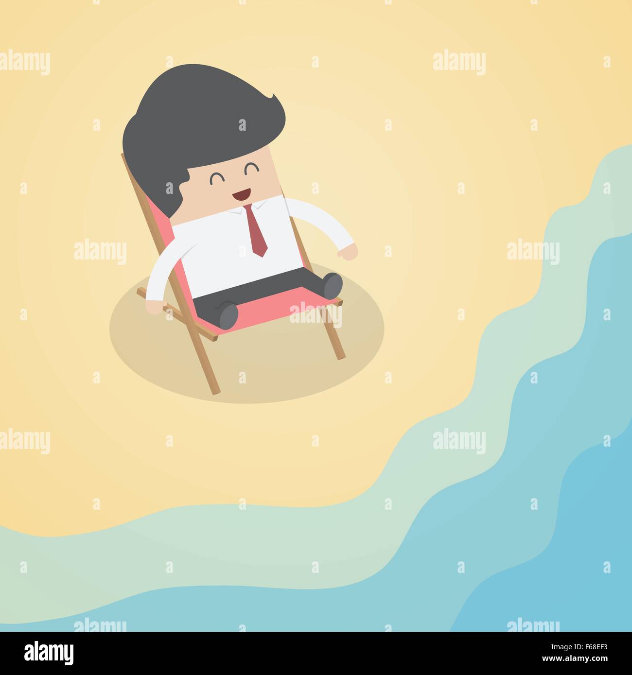 Man relaxing sitting on Stock Vector Images - Alamy