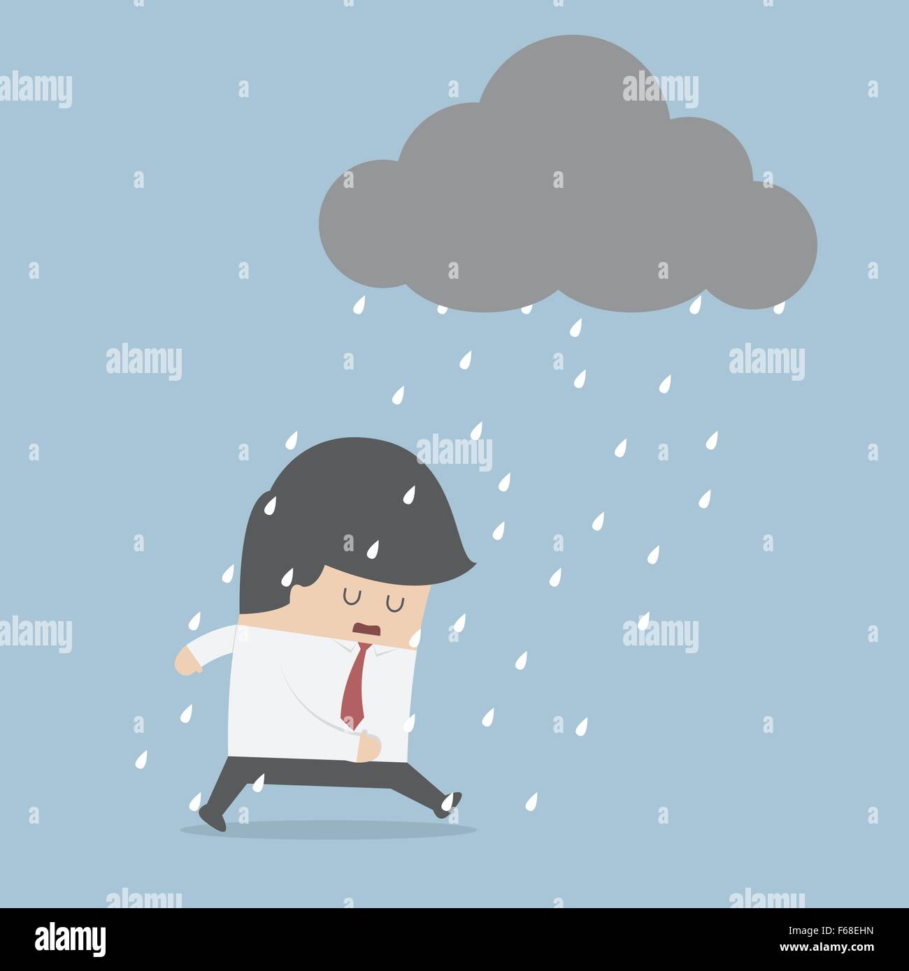 People in wind rain Stock Vector Images - Alamy