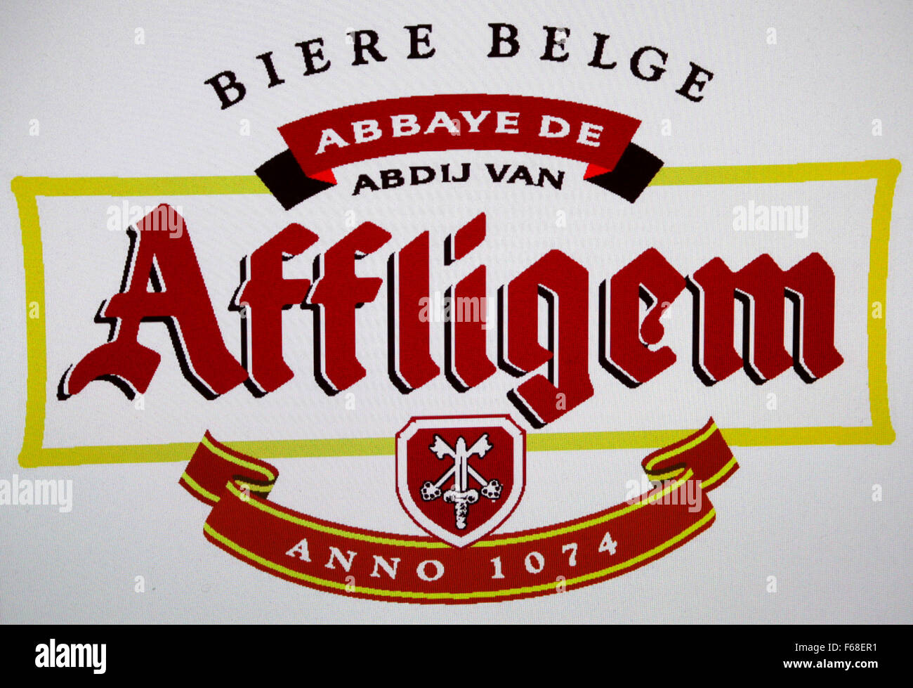 Affligem Logo Affligem Blonde Belgium Beer Label (Bier