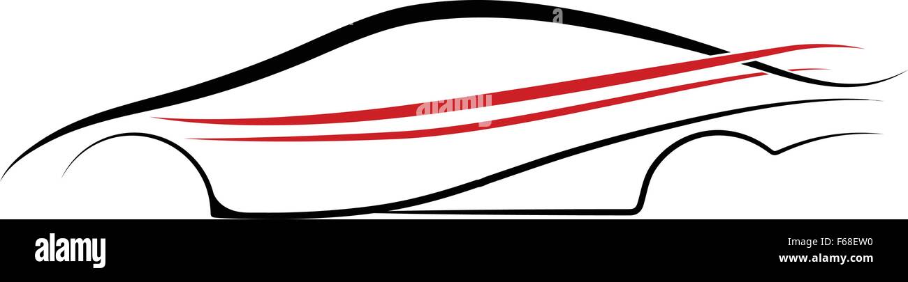 Car outline design in vector Stock Vector Image & Art - Alamy