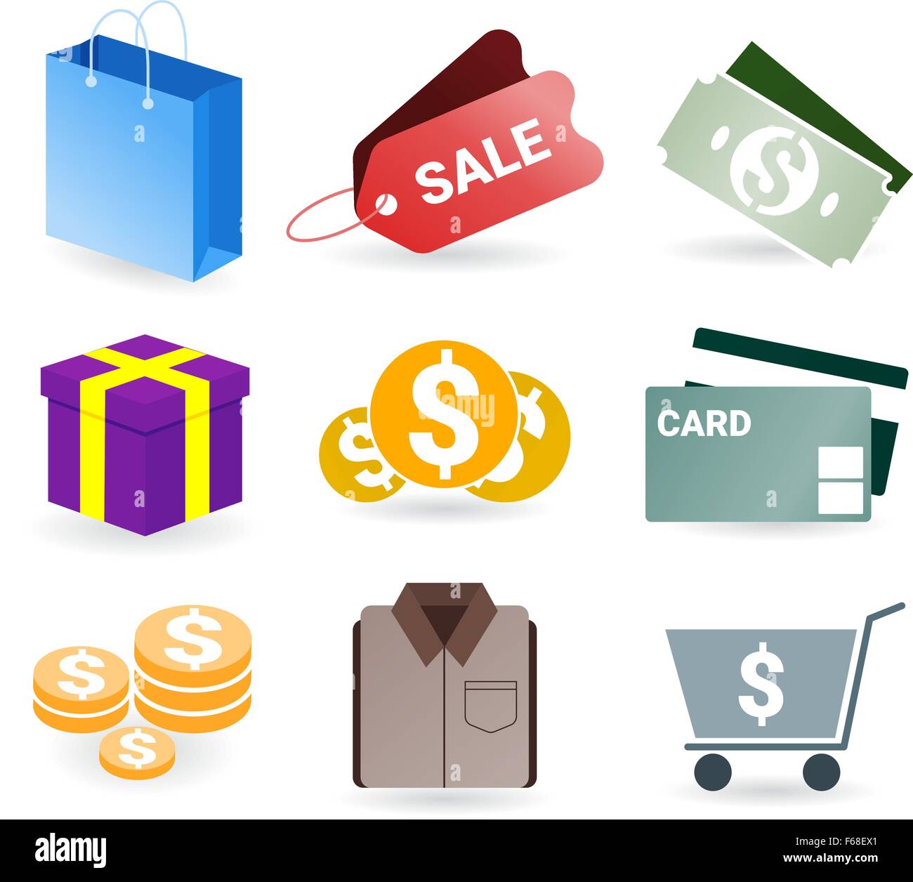 Shopping modern symbol Stock Vector Image & Art - Alamy