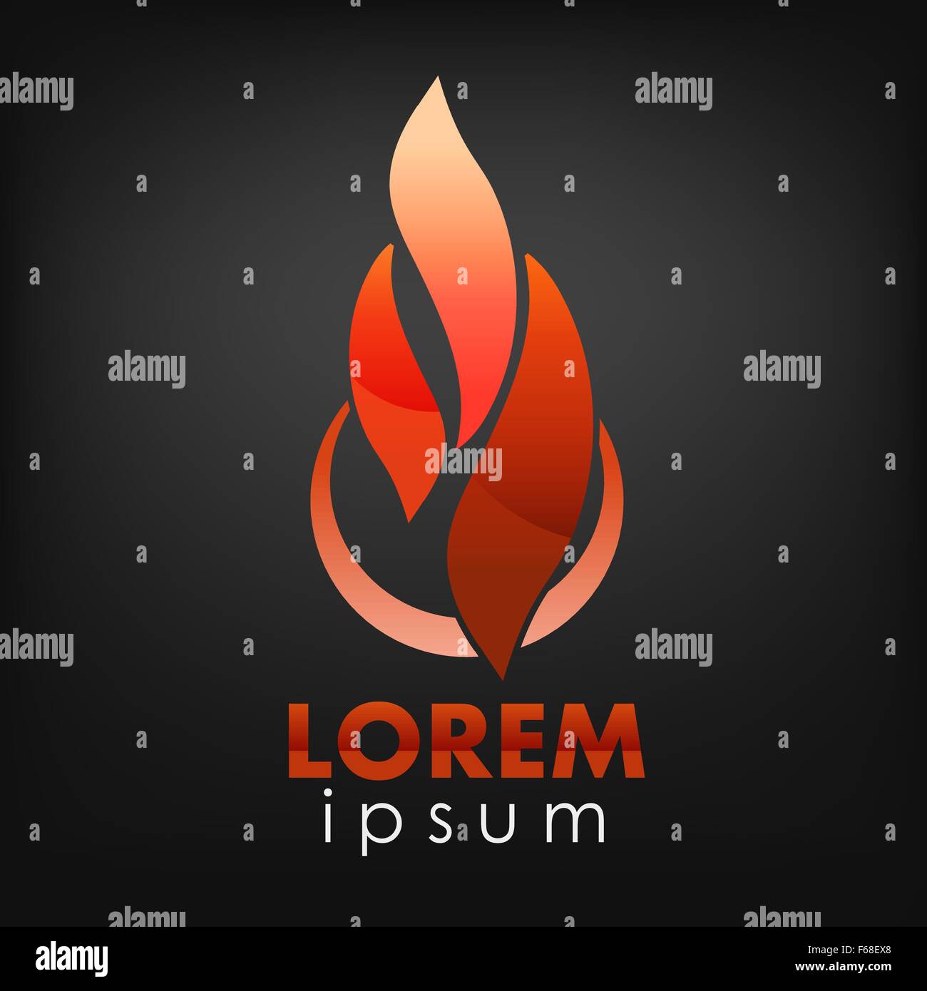 Hot Fire logo for corporate identities Stock Vector Image & Art - Alamy