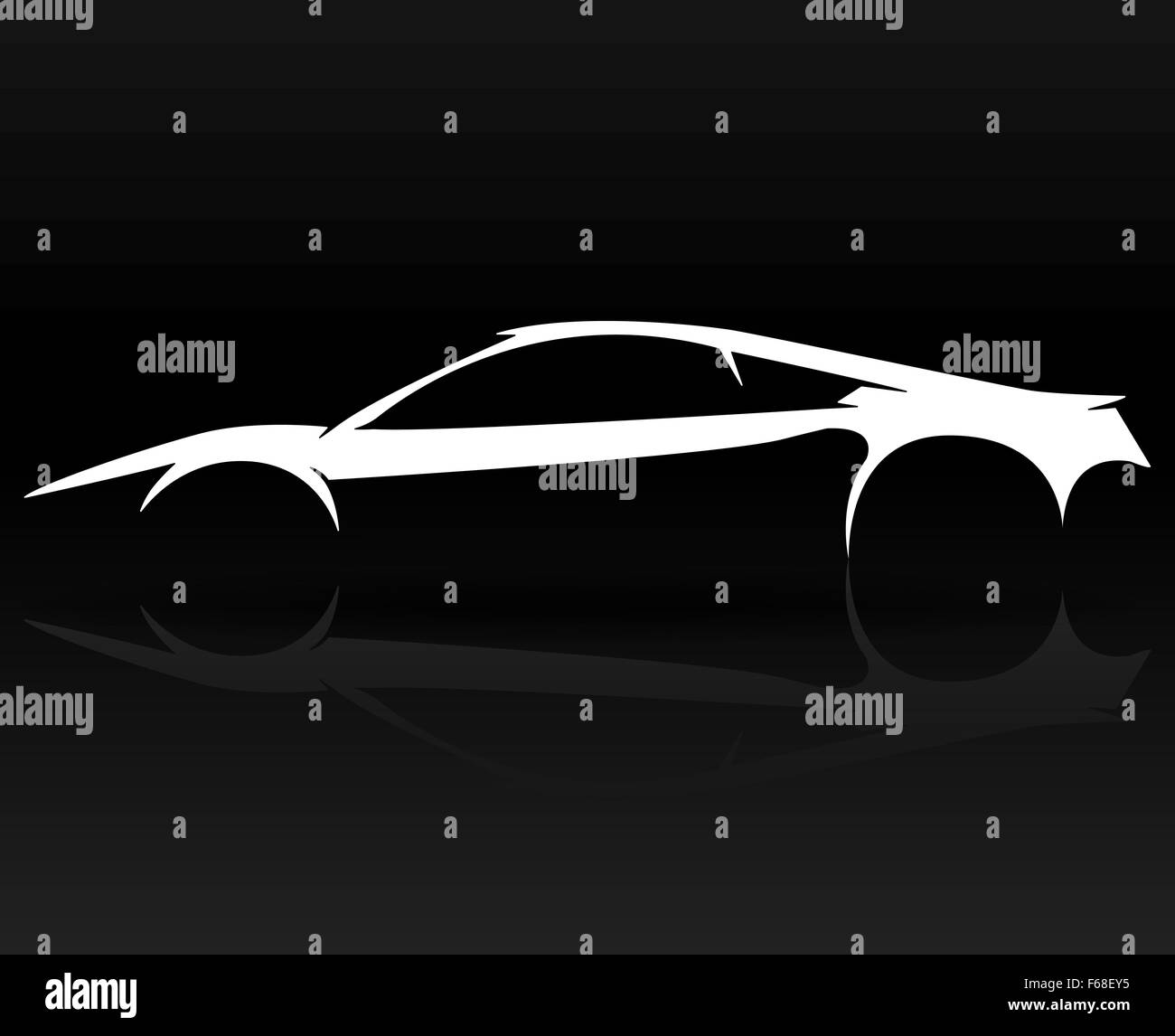 Concept Sports car Vehicle outlines graphic Stock Vector Image & Art ...
