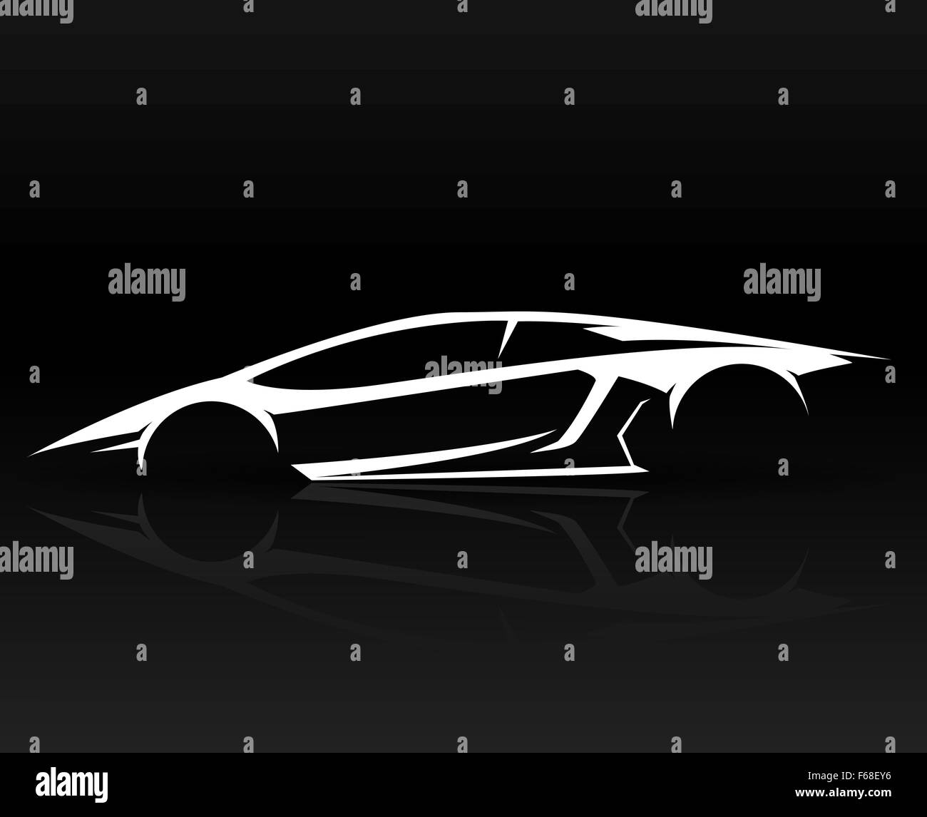 Concept Sports car Vehicle outlines graphic Stock Vector Image & Art ...