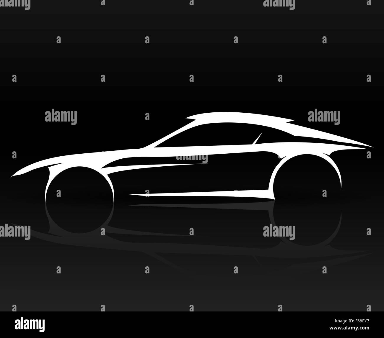 Concept Sports car Vehicle outlines graphic Stock Vector Image & Art ...