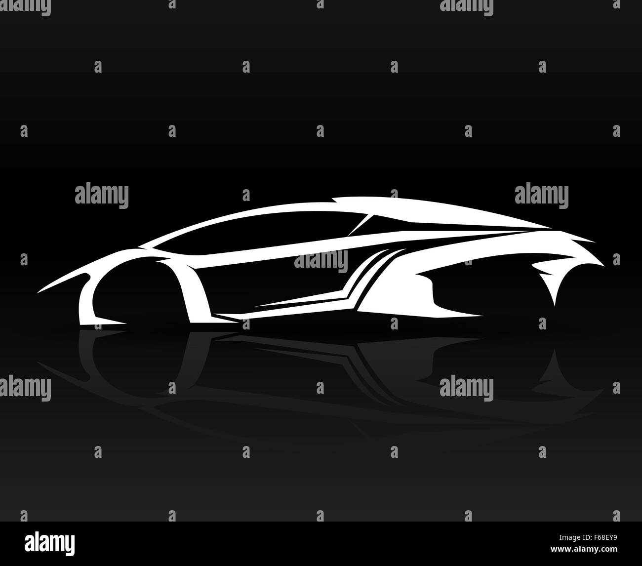 Concept Sports car Vehicle outlines graphic Stock Vector Image & Art ...