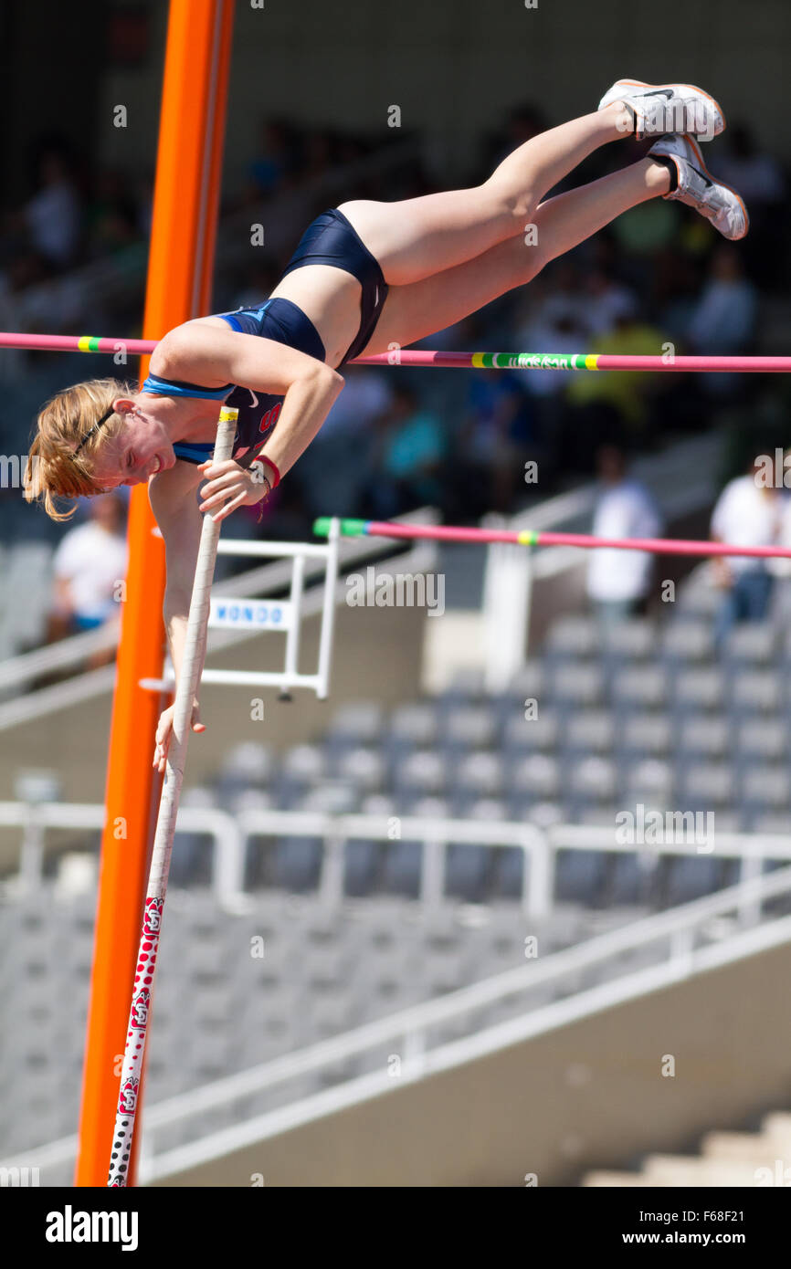 Emily Grove of USA, Pole vault Stock Photo - Alamy