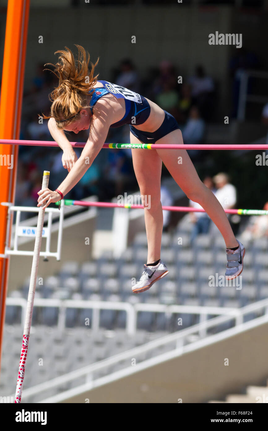 Emily Grove of USA, Pole vault Stock Photo - Alamy