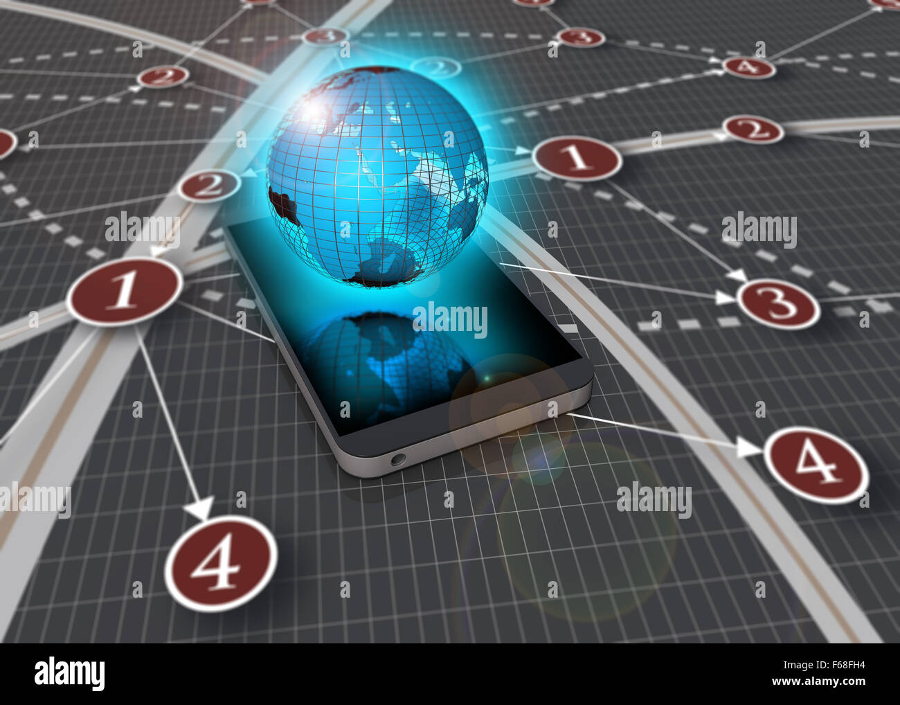 Internet network in the global concept Stock Photo - Alamy