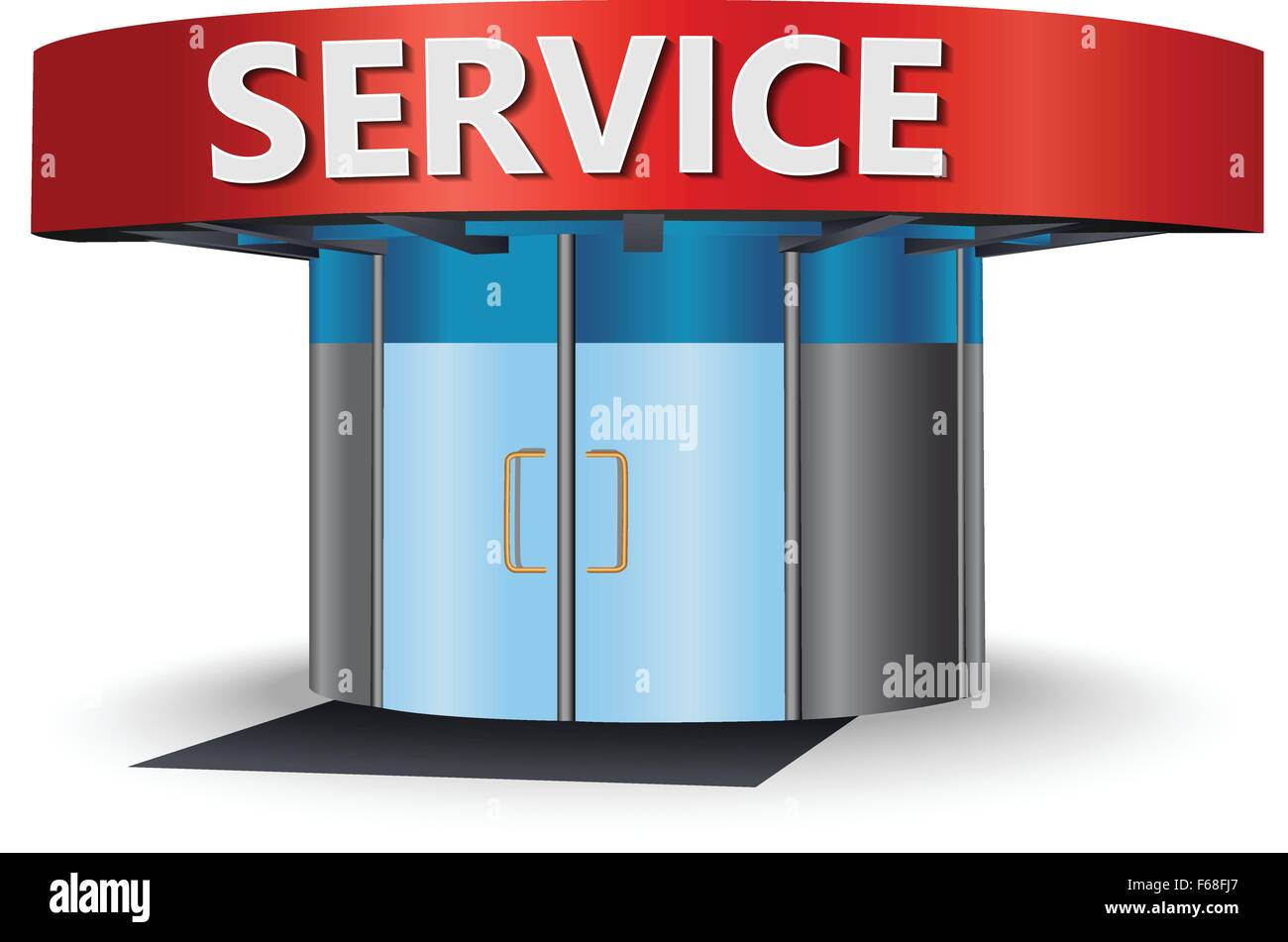 Customer main entrance Stock Vector Images - Alamy