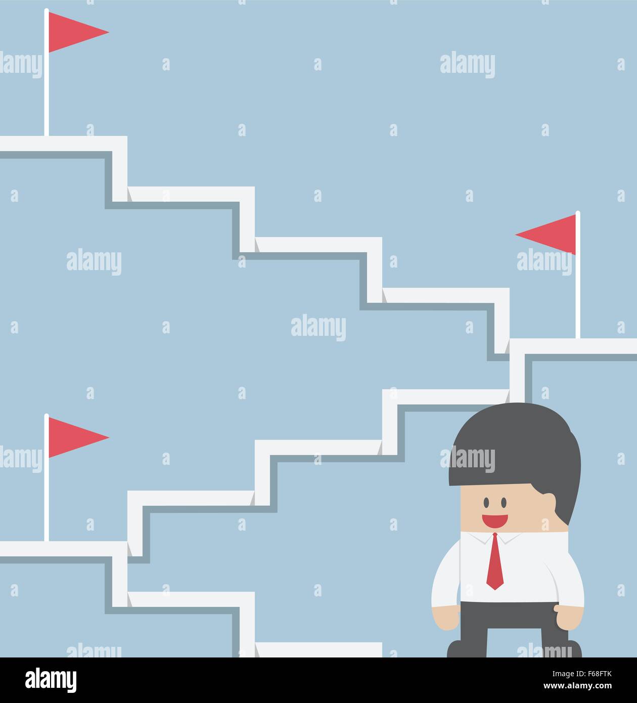 Steps stairs goal target Stock Vector Images - Alamy