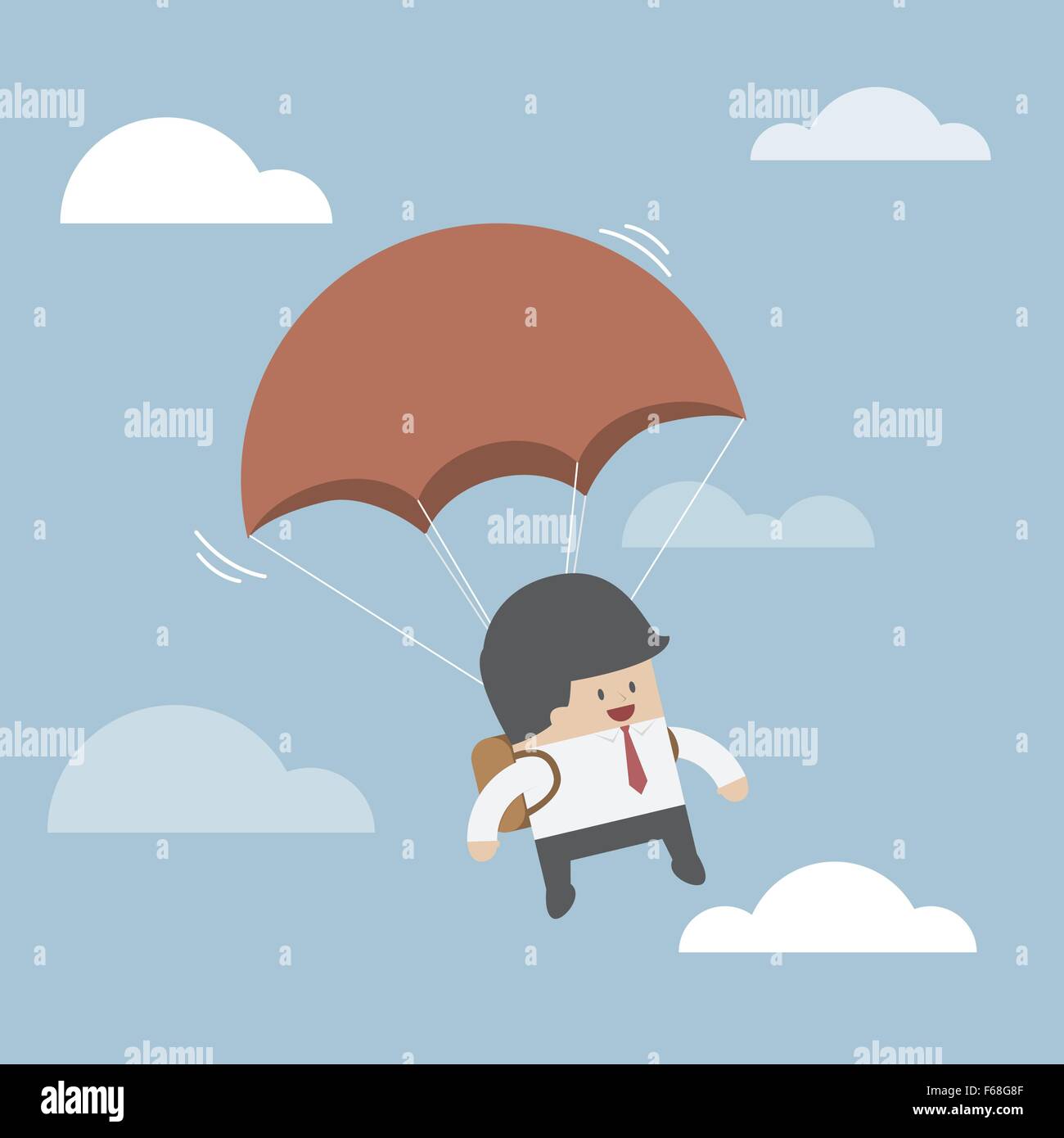 Parachute vector vectors hi-res stock photography and images - Alamy