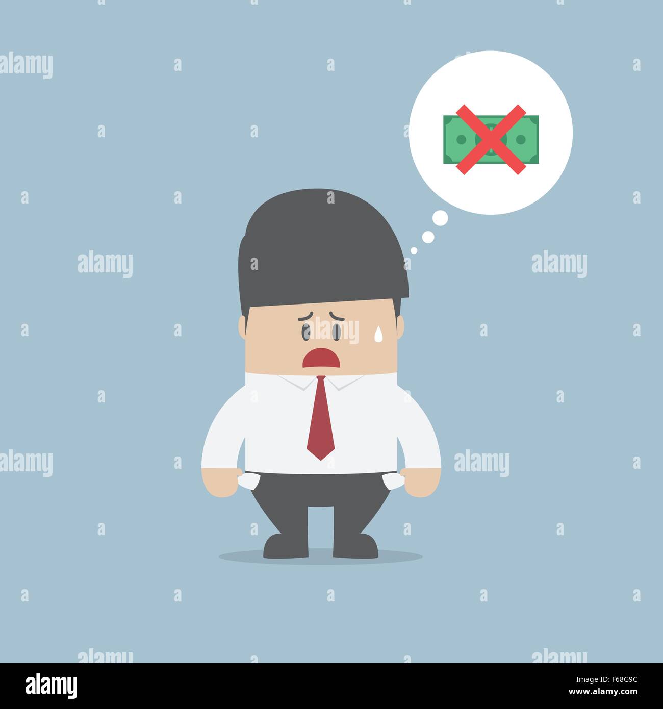 Cartoon broke businessman hi-res stock photography and images - Alamy