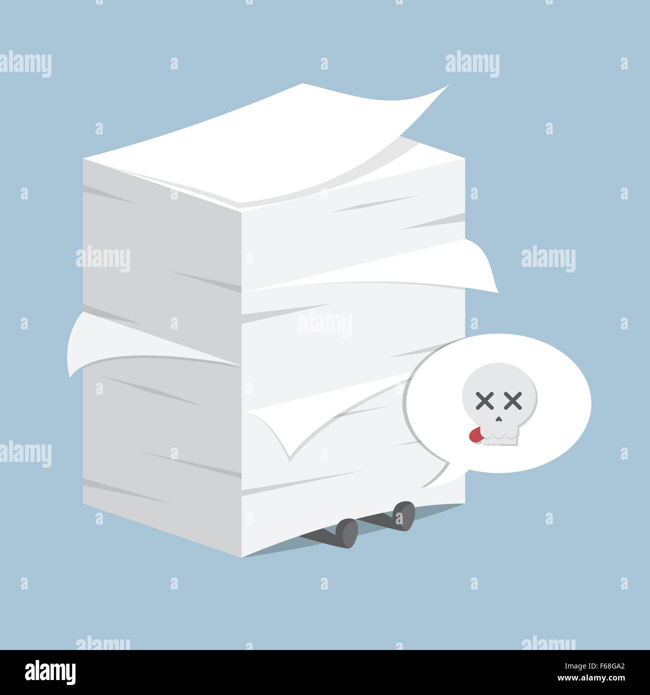 Stack of paper Stock Vector Images - Alamy