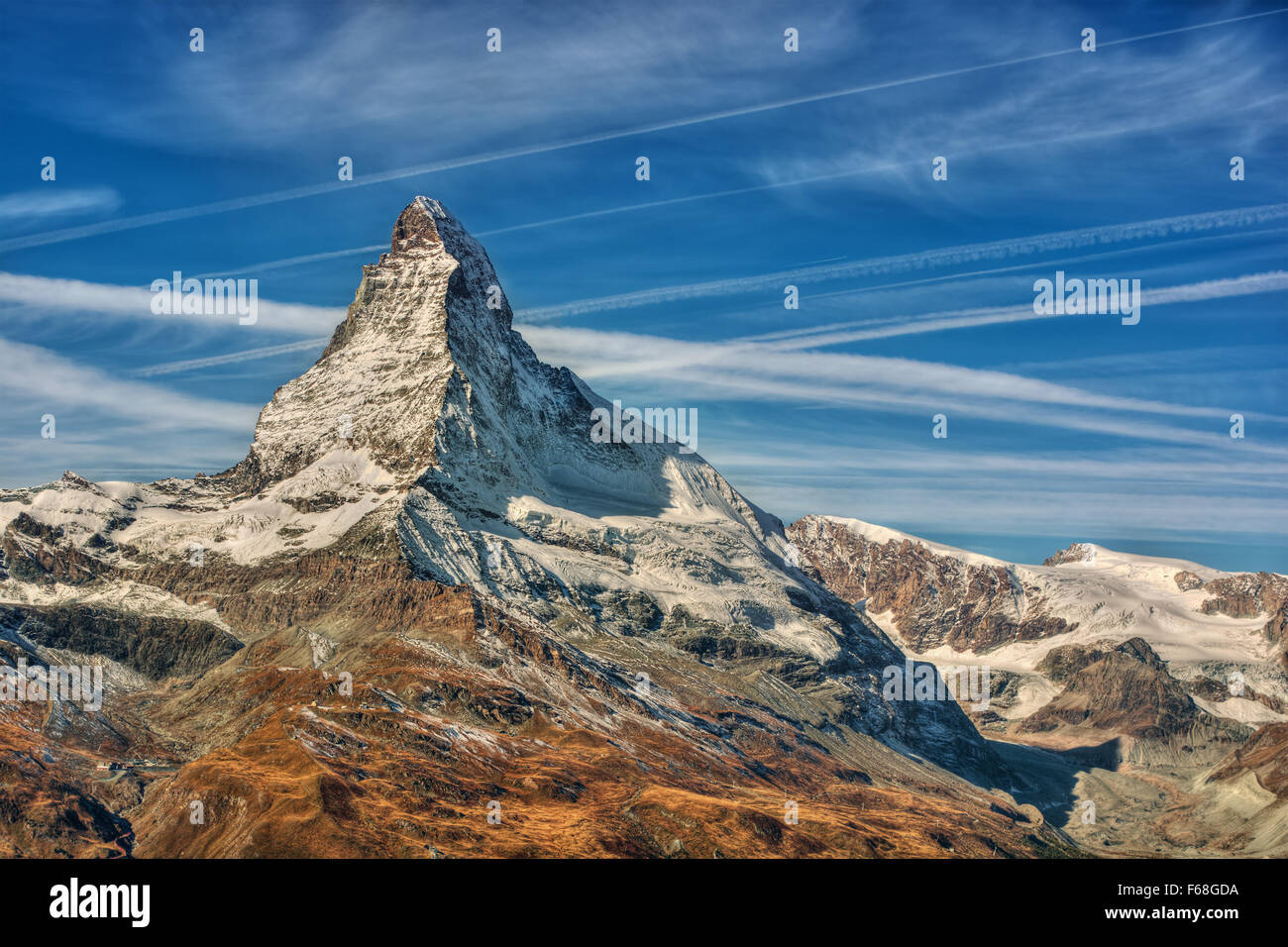 Matterhorn zermatt valais switzerland september hi-res stock ...