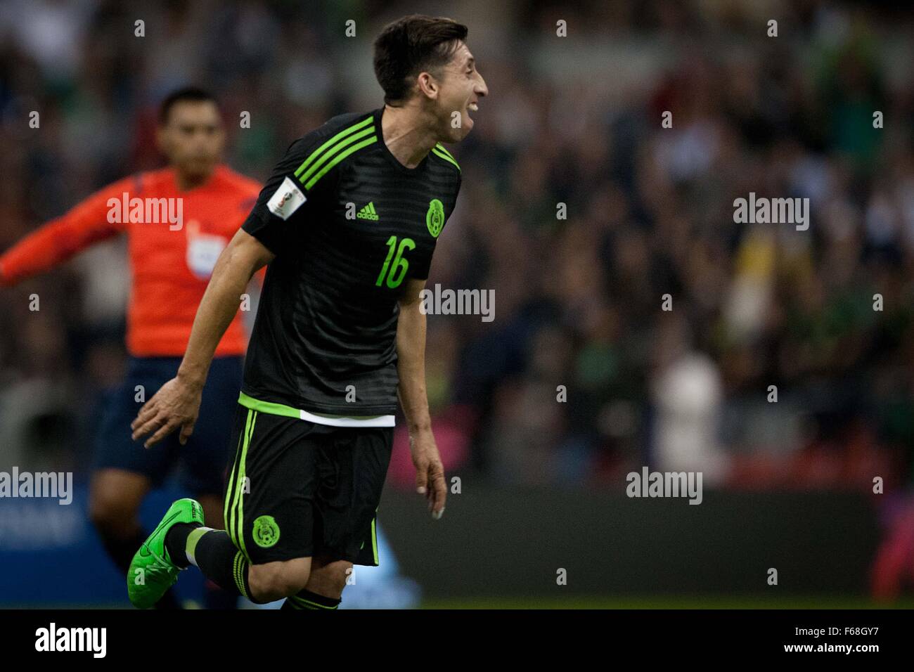 Mexico City, Mexico. 13th Nov, 2015. Hector Herrera of Mexico ...
