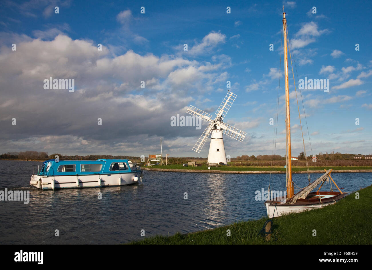 Thurne Mill Norfolk Broads Stock Photo - Alamy