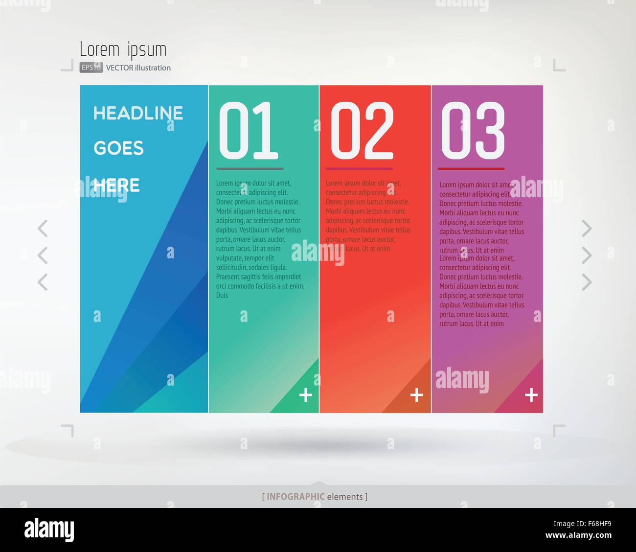 Three steps vector illustration Stock Vector Image & Art - Alamy